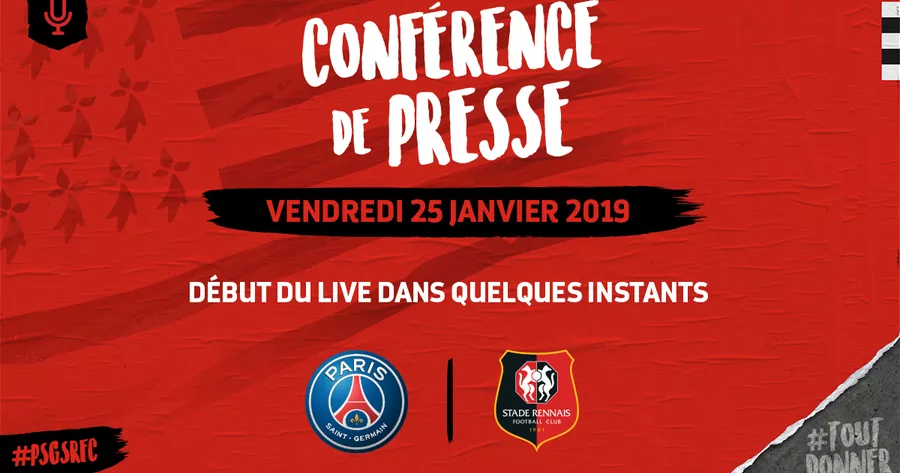 J22. #PSGSRFC : Conférence de presse | Stade Rennais F.C.